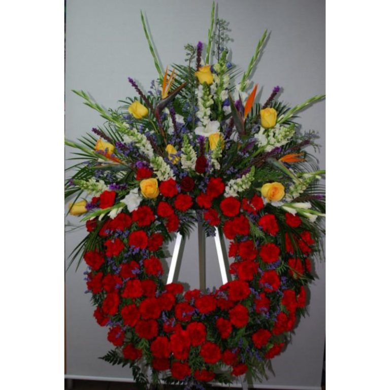 Corona funeral. 1 o 2 horas de envío. - Por Siempre